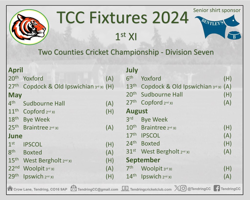 Fixtures – Tendring Cricket Club