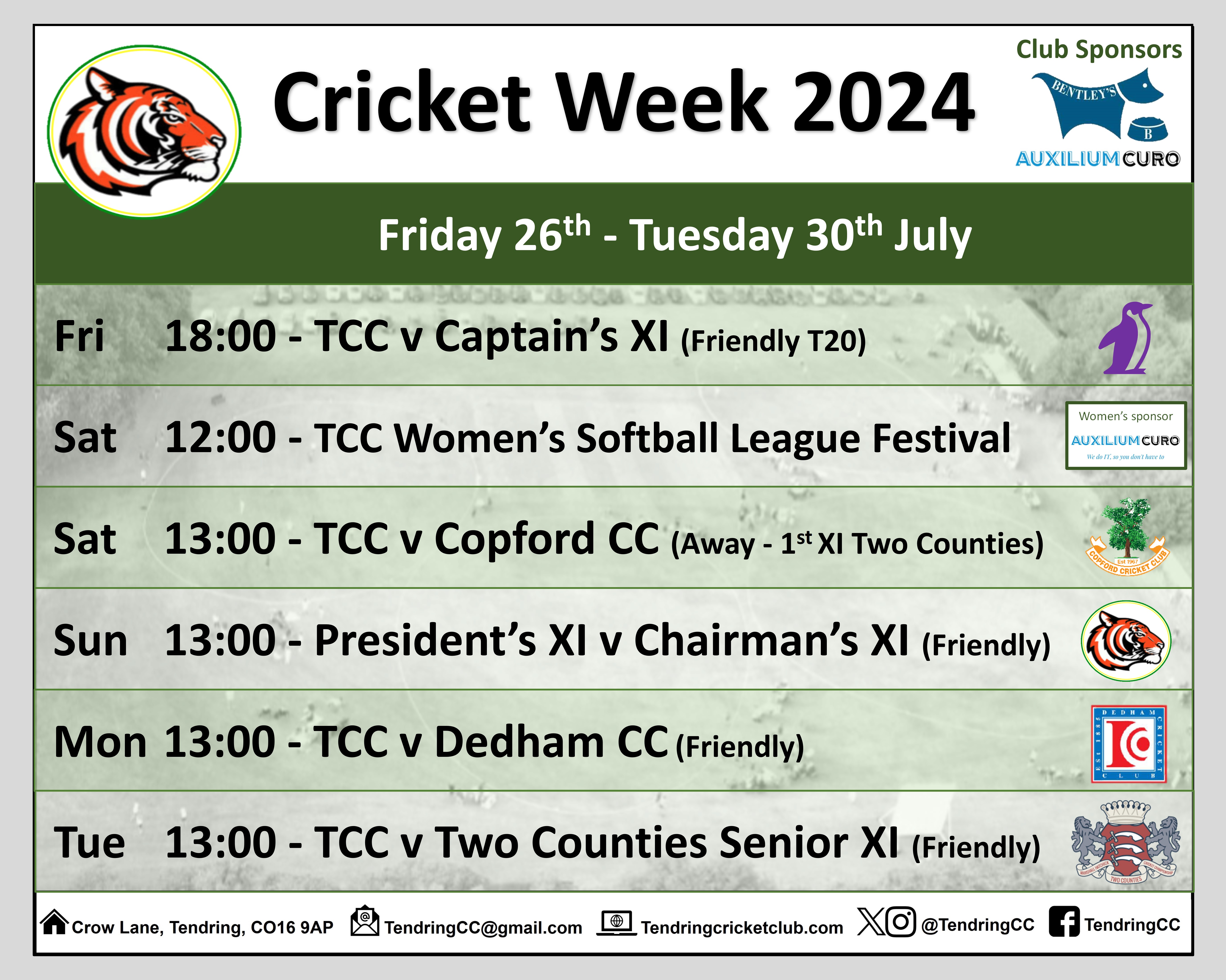 Cricket Week – Tendring Cricket Club