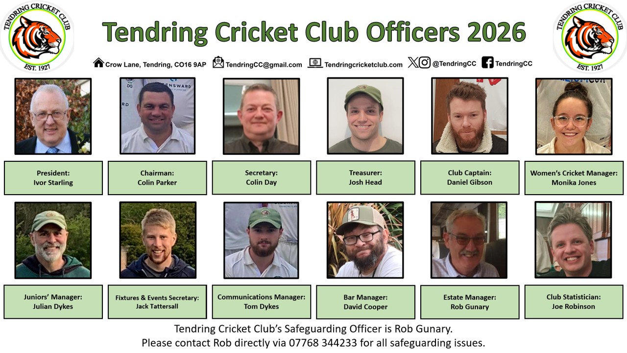 Club officials – Tendring Cricket Club